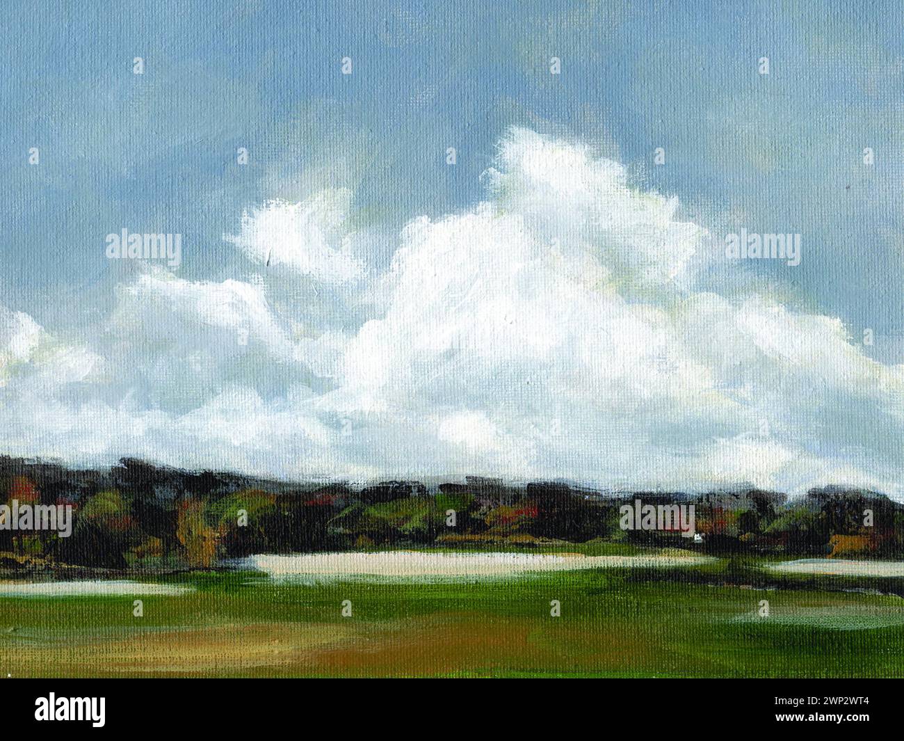 Sunny clounds over the countryside hi-res stock photography and images ...
