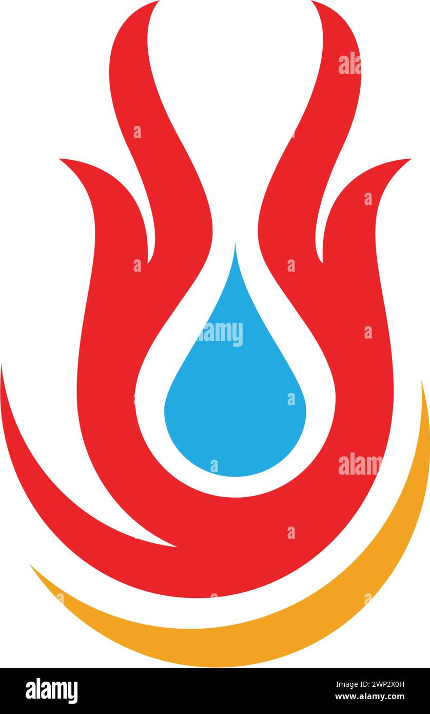 Fire flame Logo Template vector icon Oil, gas and energy logo concept ...