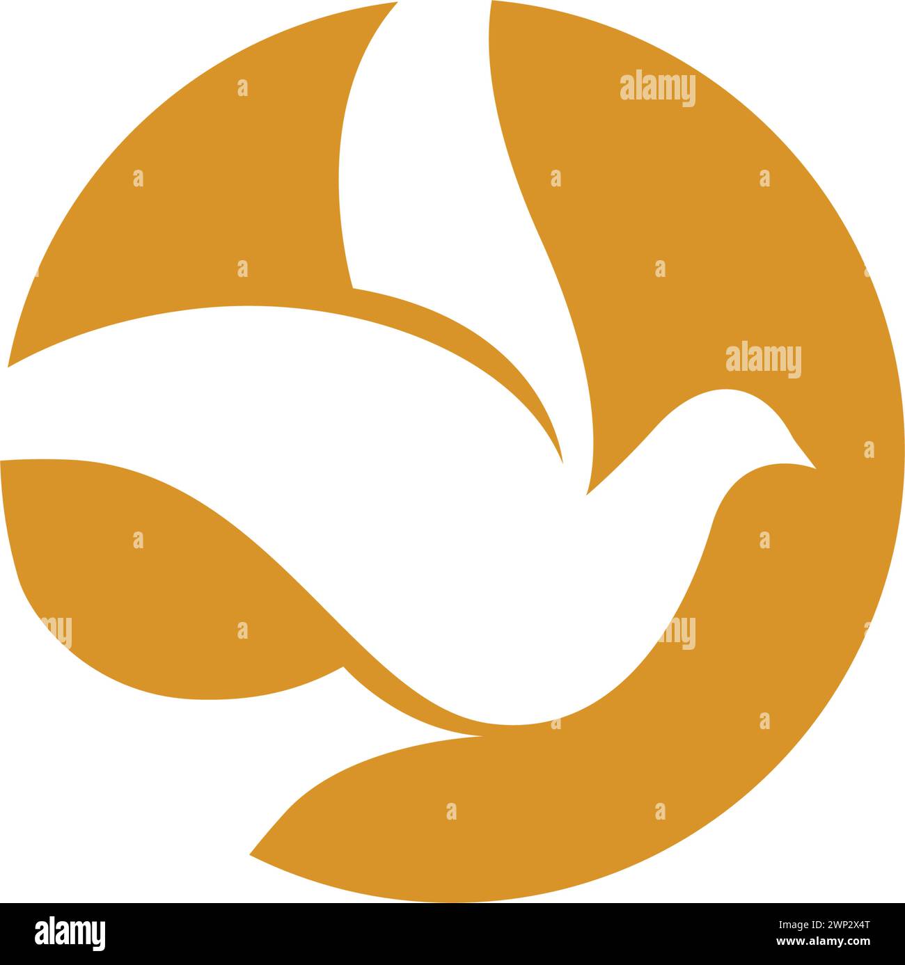Bird wing Dove Logo Template vector illustration Stock Vector Image ...