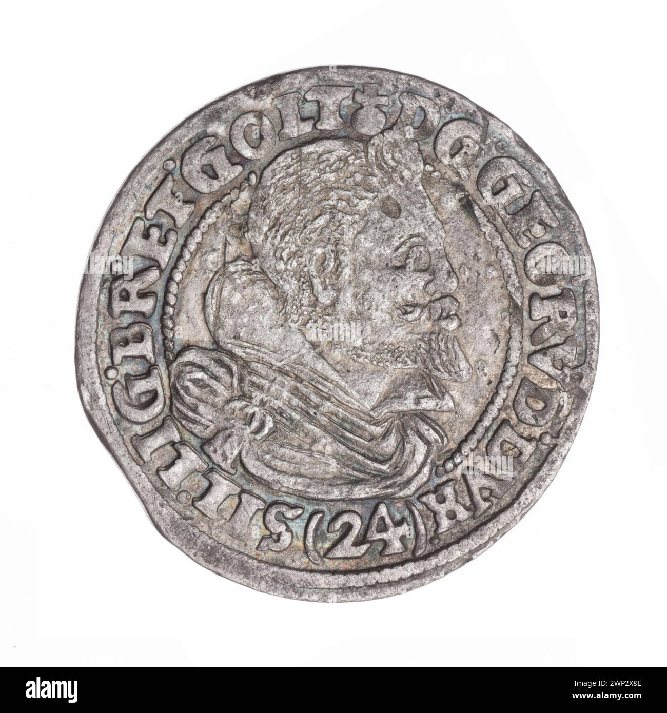 This 1621 24 Krajcary coin depicts Prince Jerzy Rudolf of Legnica ...