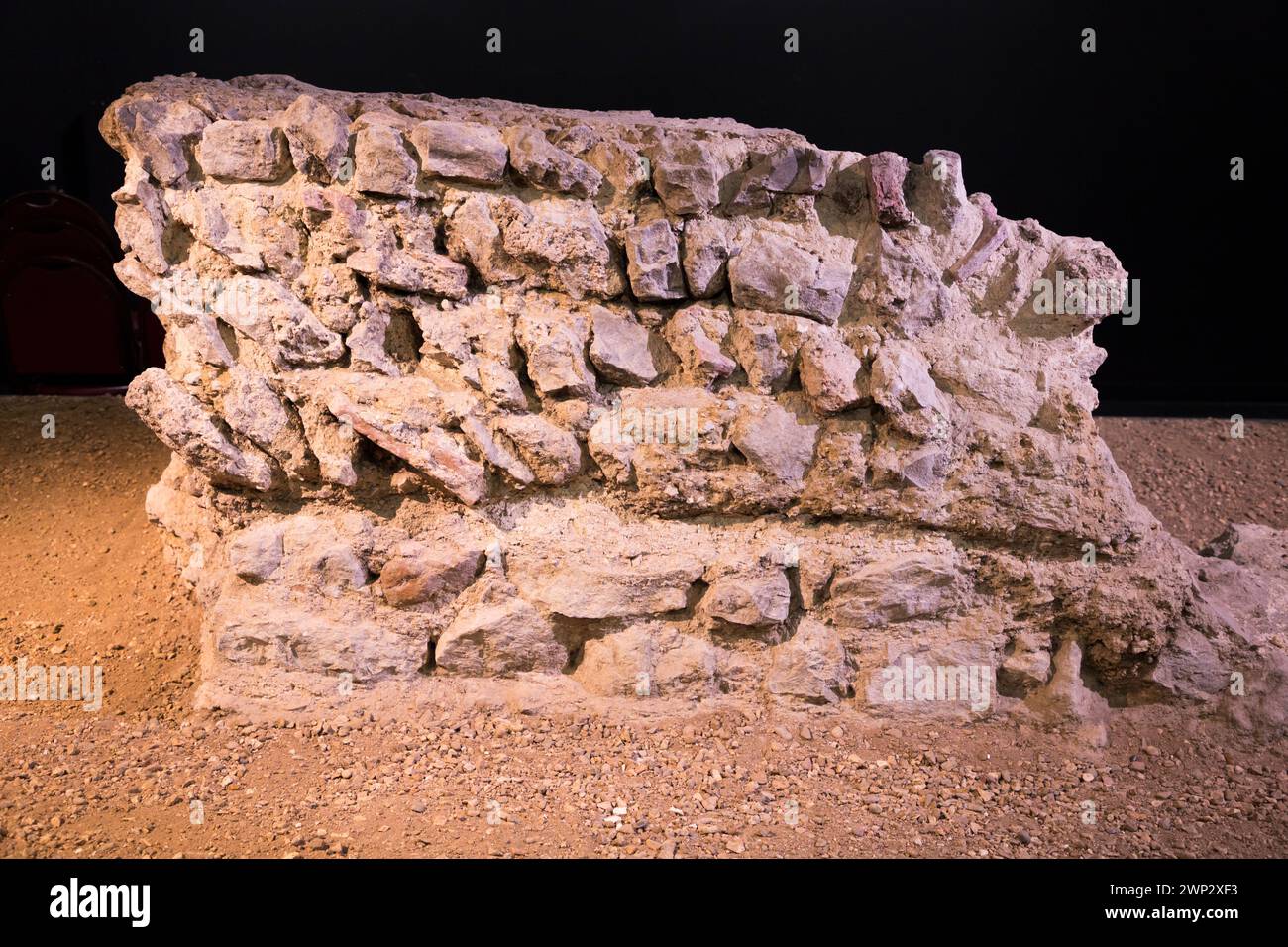 The Roman Amphitheatre below London Guildhall Art Gallery, Guildhall ...