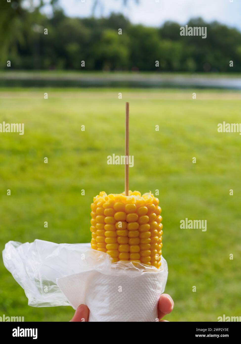 Boiled corn kernels in white hi-res stock photography and images - Alamy