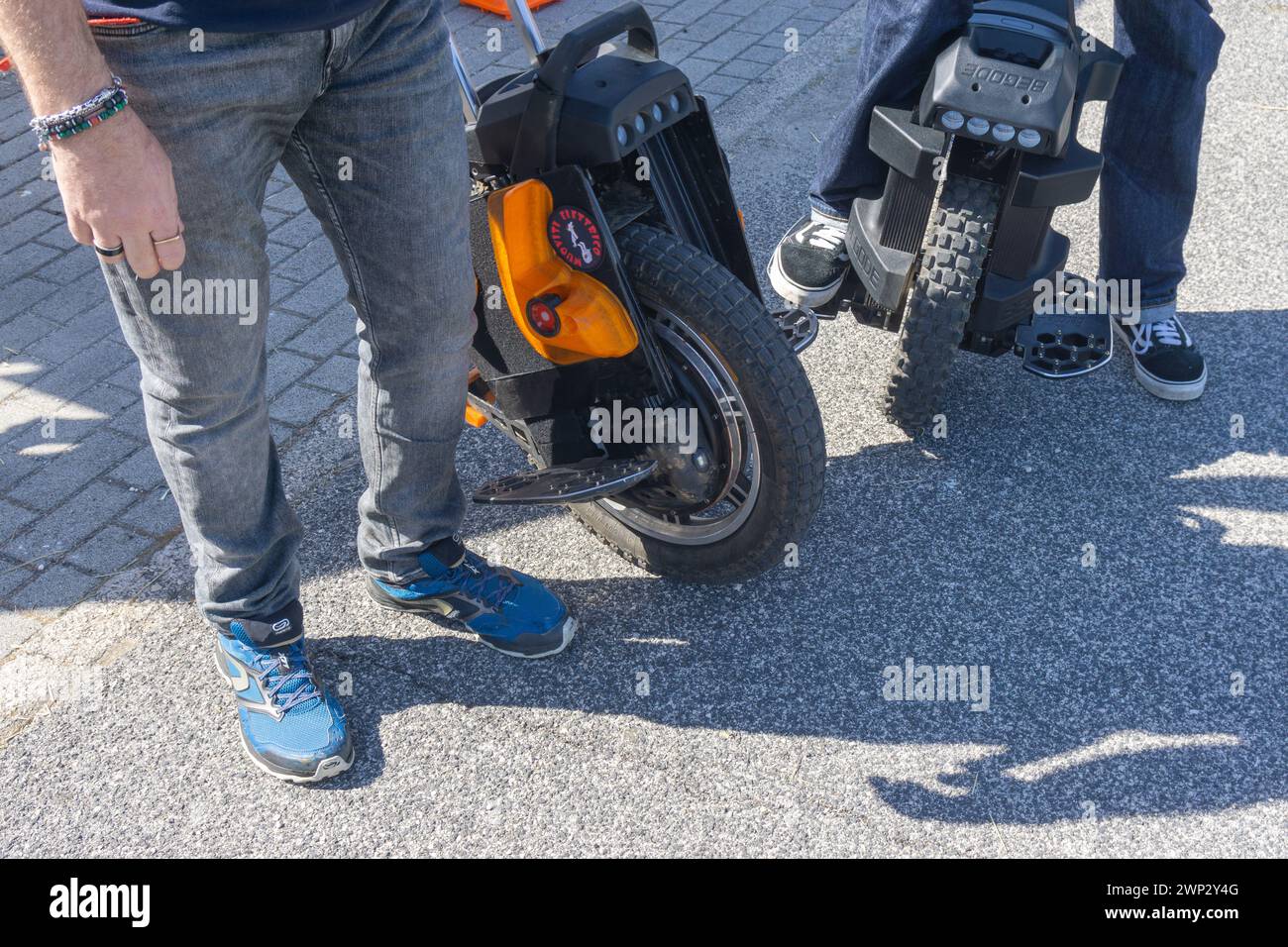 Riding monowheel hi-res stock photography and images - Alamy
