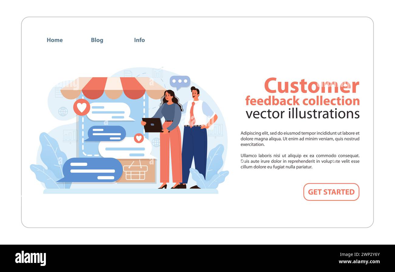 Interactive Engagement Concept. Illustration of professionals ...