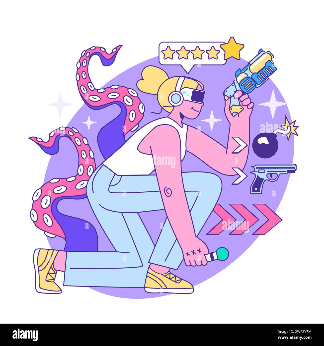 Online gaming environment Stock Vector Images - Alamy