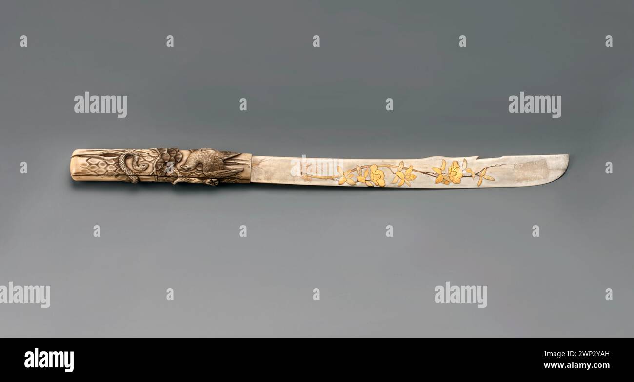 A collection of Japanese craft and art objects from the late 19th and ...