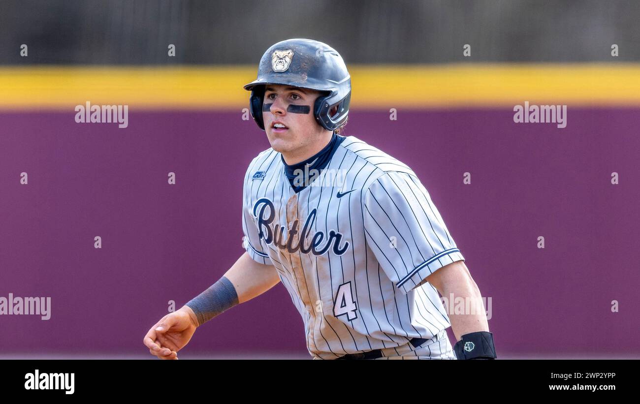 Butler infielder Carter Dorighi (4) during an NCAA baseball game on ...