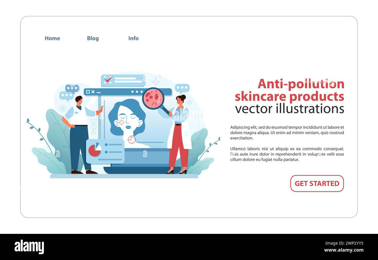 Anti-pollution skincare products illustration. Defending skin health ...