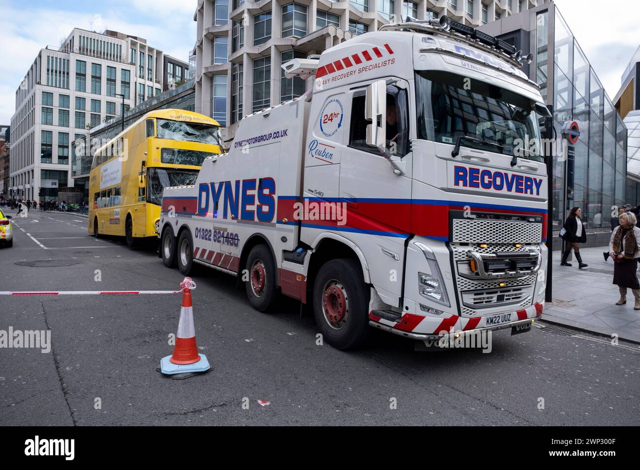 Aftermath of a double-decker bus crash which took place on New Oxford ...