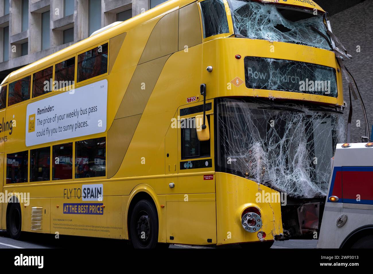 Aftermath of a double-decker bus crash which took place on New Oxford ...