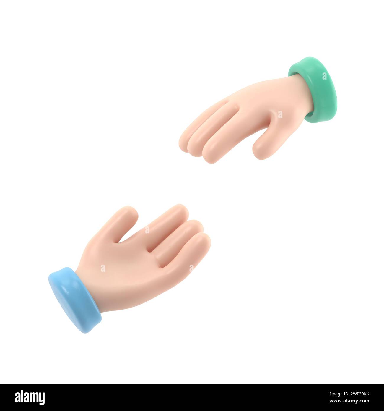 Cartoon Gesture Icon Mockup.Helping hand of god. Gesture hand concept ...