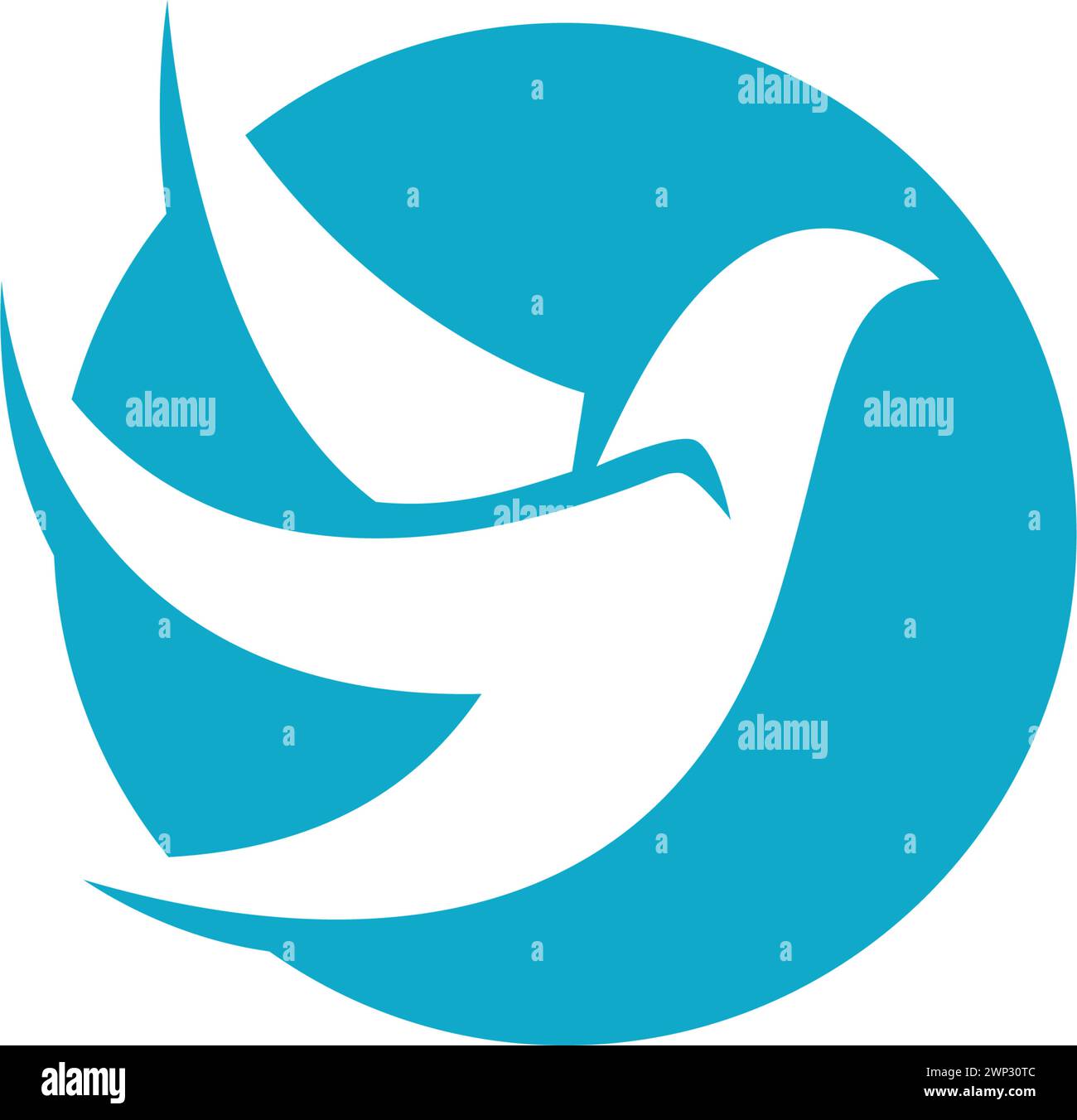 Bird wing Dove Logo Template vector illustration Stock Vector Image ...