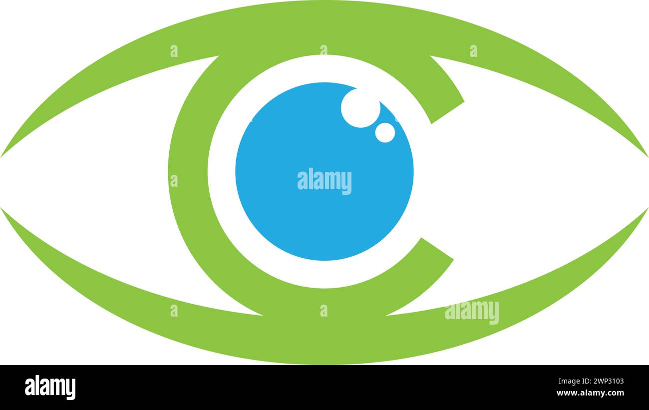 Branding Identity Corporate Eye Care vector logo design Stock Vector ...