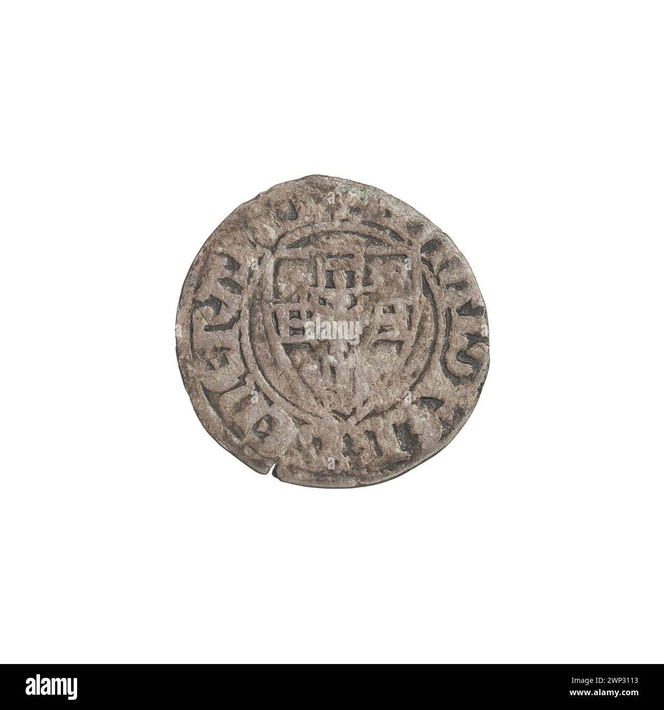 A medieval coin, cross quarter type from Firchen, produced under Grand ...