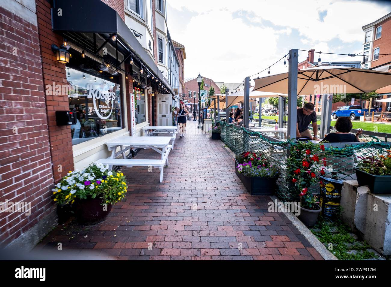 Historical Old Port, a district of Portland, Maine, known for its ...