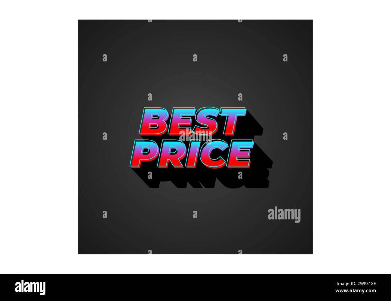 Best Price. Text effect design in 3D look with eye catching color Stock ...