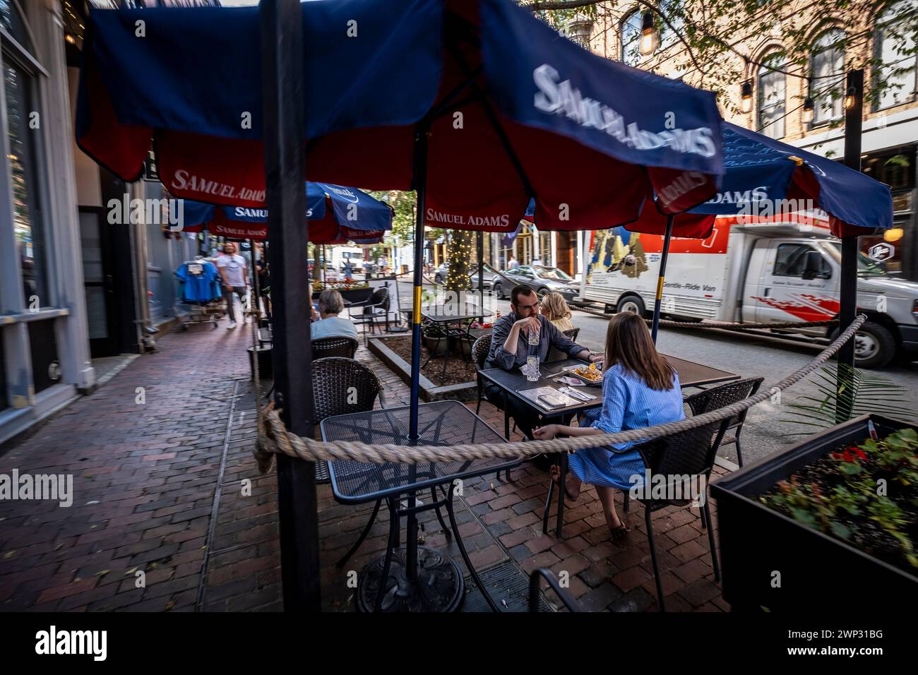 Historical Old Port, a district of Portland, Maine, known for its ...