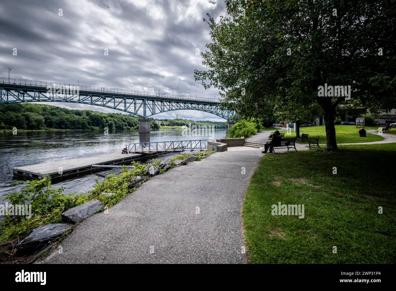 Kennebec River, Rail Trail, Autumn, Fort Western Augusta Maine, Cushnoc ...