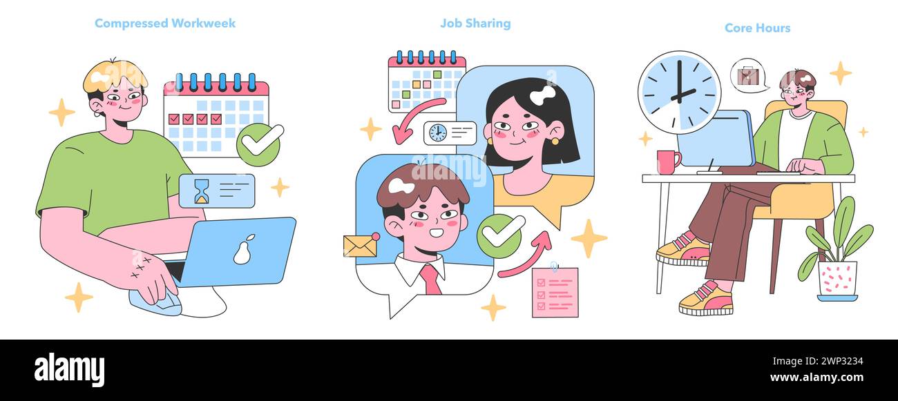 Work arrangements Cut Out Stock Images & Pictures - Alamy