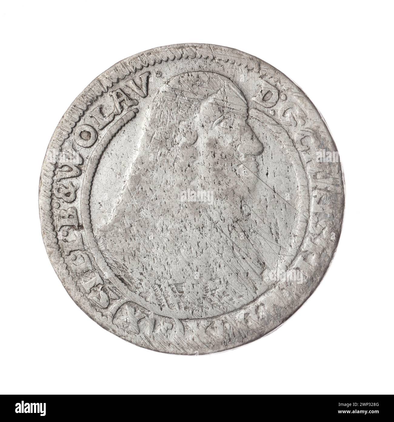 1663 coin depicting Christian, Prince of Brzeg-Legnica-Wołów (1618-1672 ...