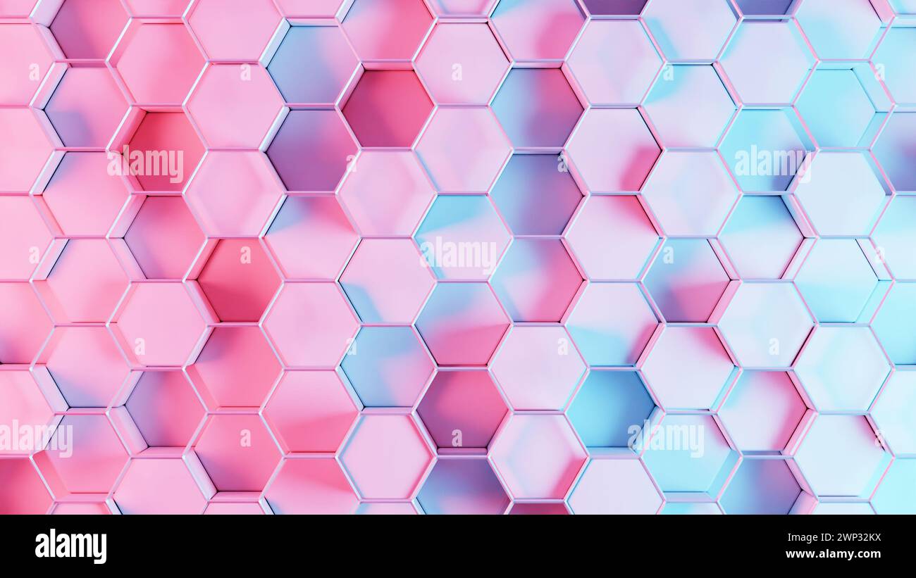 Vibrant and dynamic geometric shapes illuminated in neon colors ...