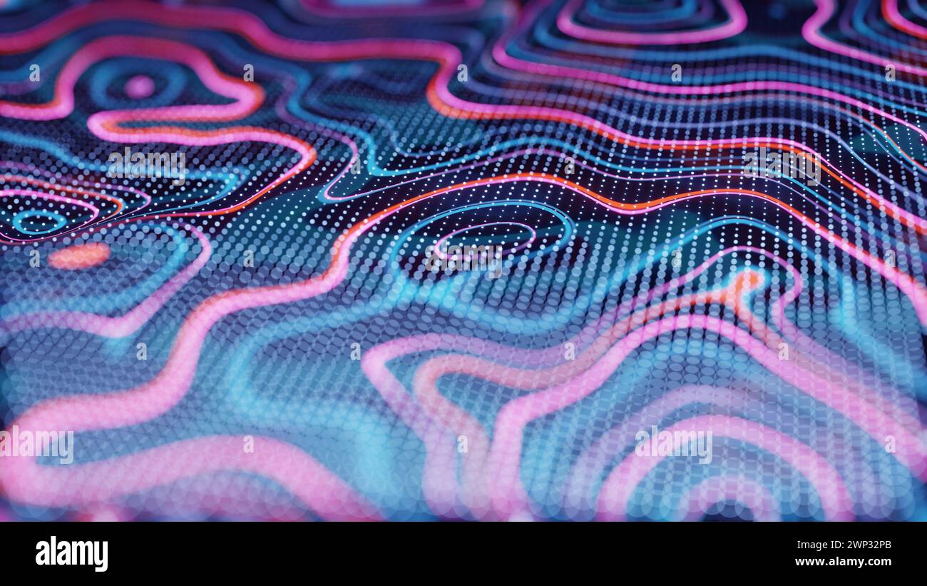 Neon retro wave, a vibrant and nostalgic aesthetic reminiscent of the ...