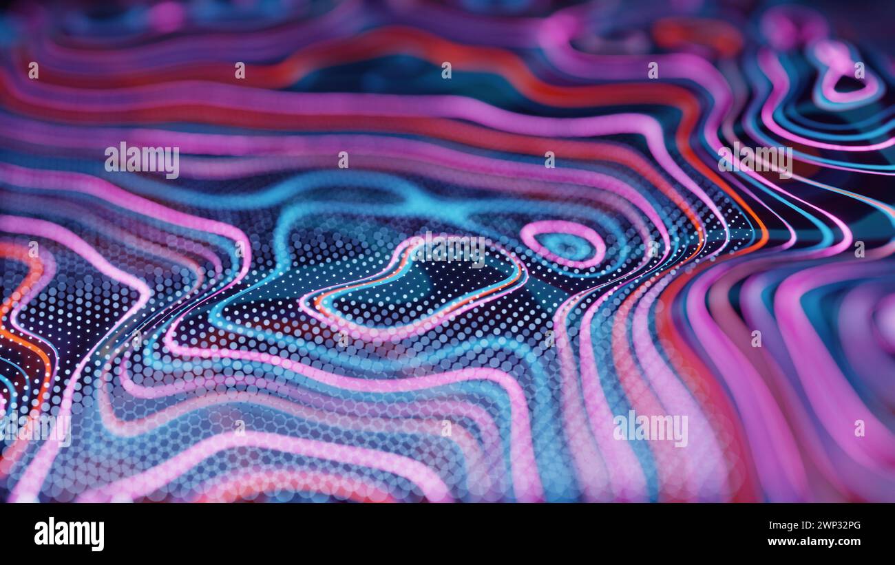 Neon retro wave, a vibrant and nostalgic aesthetic reminiscent of the ...