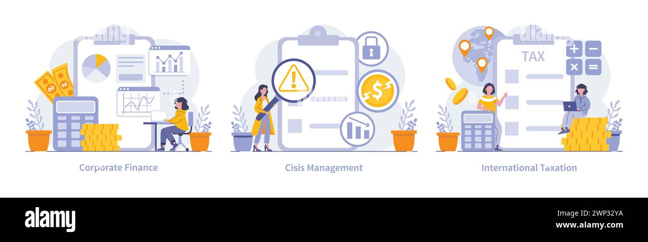 Strategic Management and Finance set. Financial health analysis ...