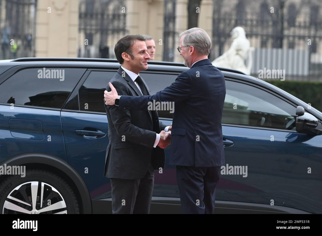 Prague, Czech Republic. 05th Mar, 2024. French president Emmanuel ...