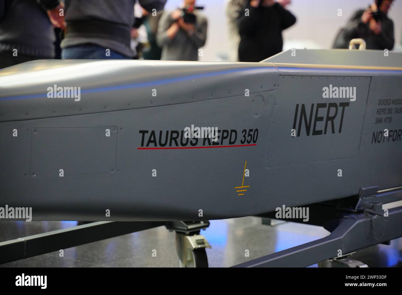 Schrobenhausen, Bavaria, Germany - March 5, 2024: Guided missile Taurus ...