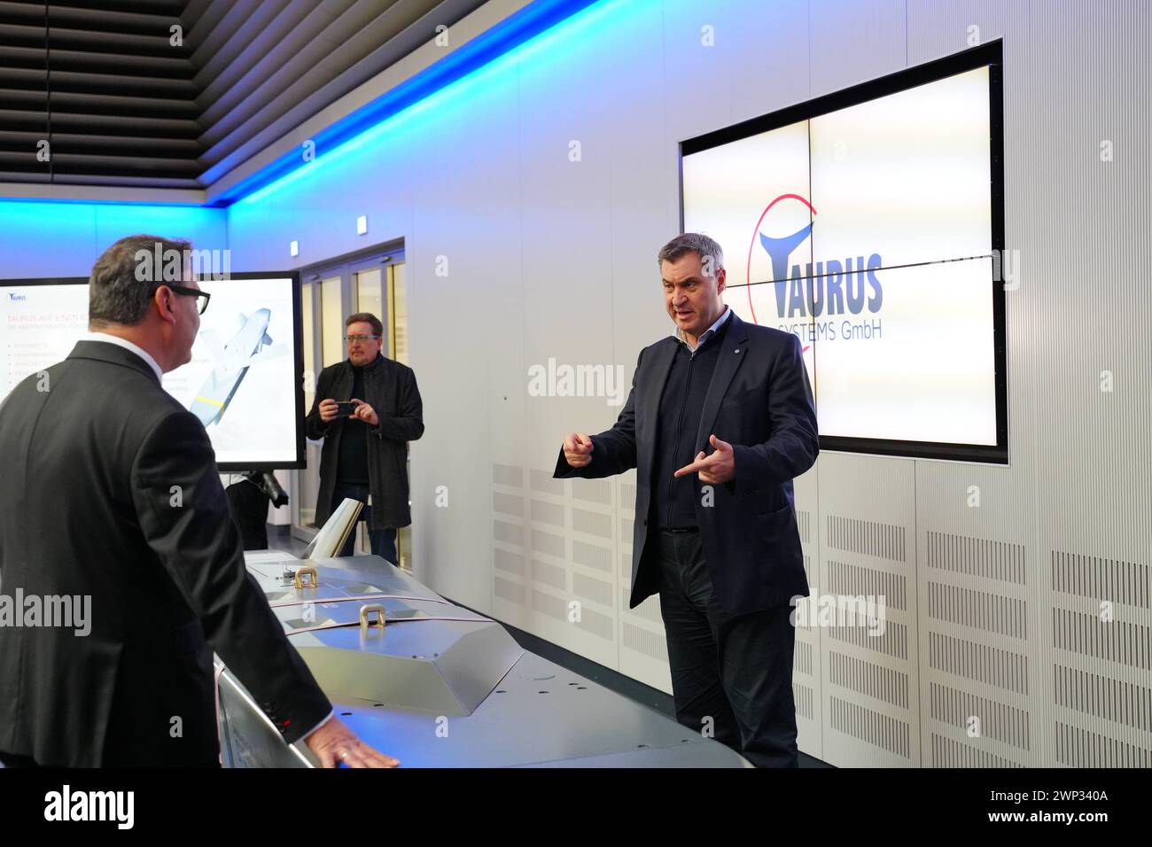 Schrobenhausen, Bavaria, Germany - 5 March 2024: Minister President of ...