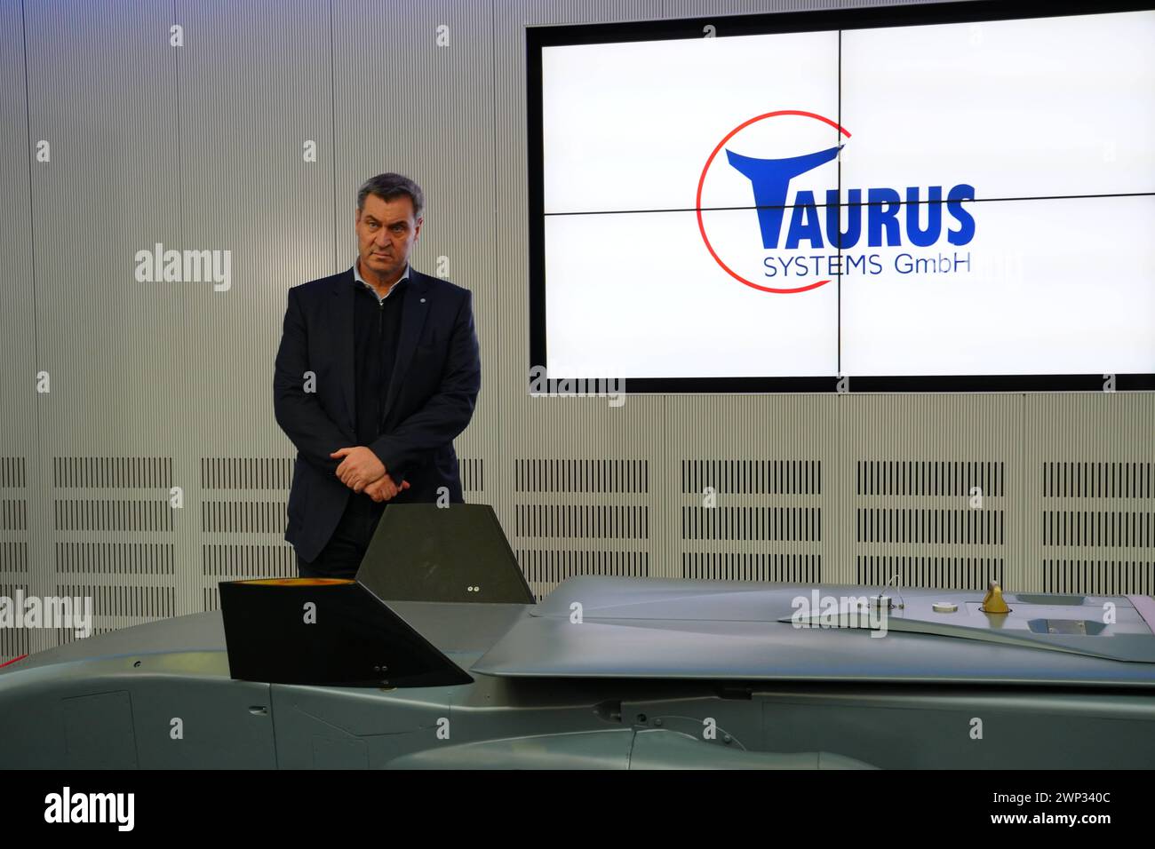 Schrobenhausen, Bavaria, Germany - 5 March 2024: Minister President of ...