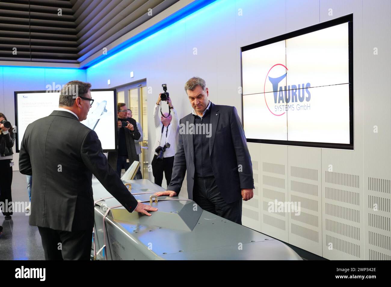 Schrobenhausen, Bavaria, Germany - 5 March 2024: Minister President of ...