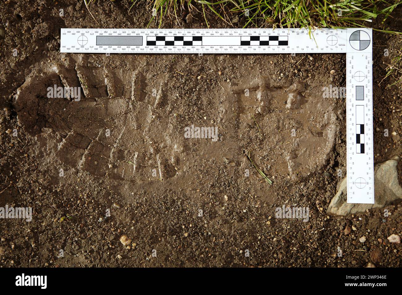 Crime scene evidence footprint hi-res stock photography and images - Alamy