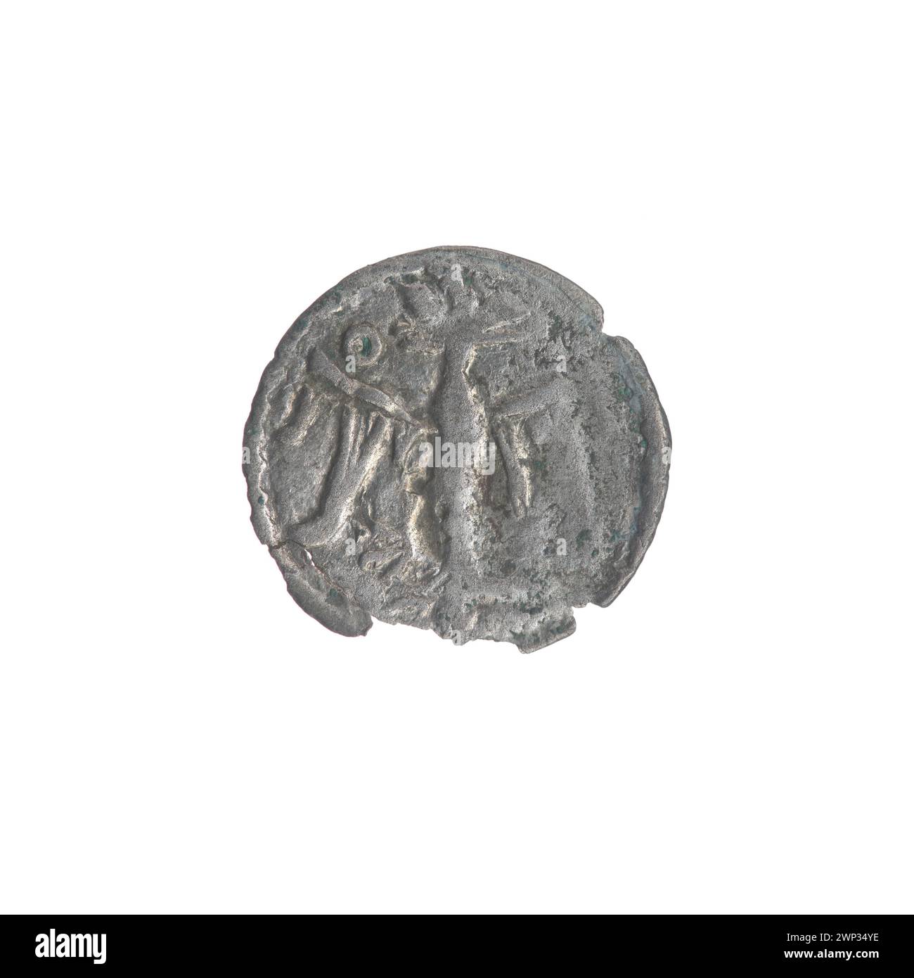 Denarius coin issued under King Ludwik W Gierski of Poland (1370–1382 ...