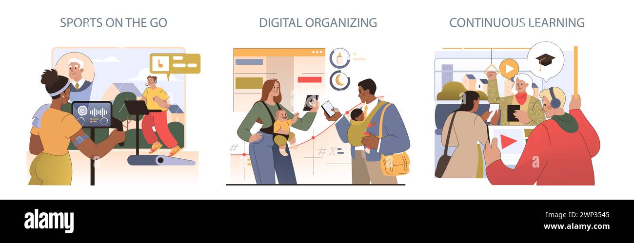 Continuous learning Stock Vector Images - Alamy