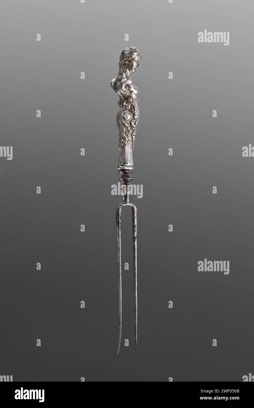 Two-pronged fork from the second half of the 17th century, used for ...