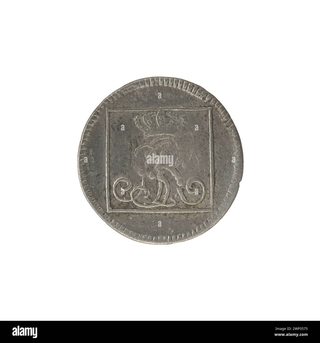 A silver crown penny minted in 1766 under King Stanisław August ...