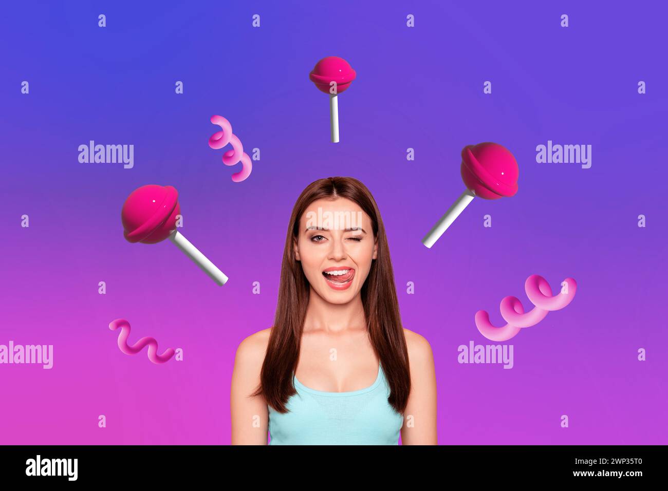 Female 40 blink hi-res stock photography and images - Alamy