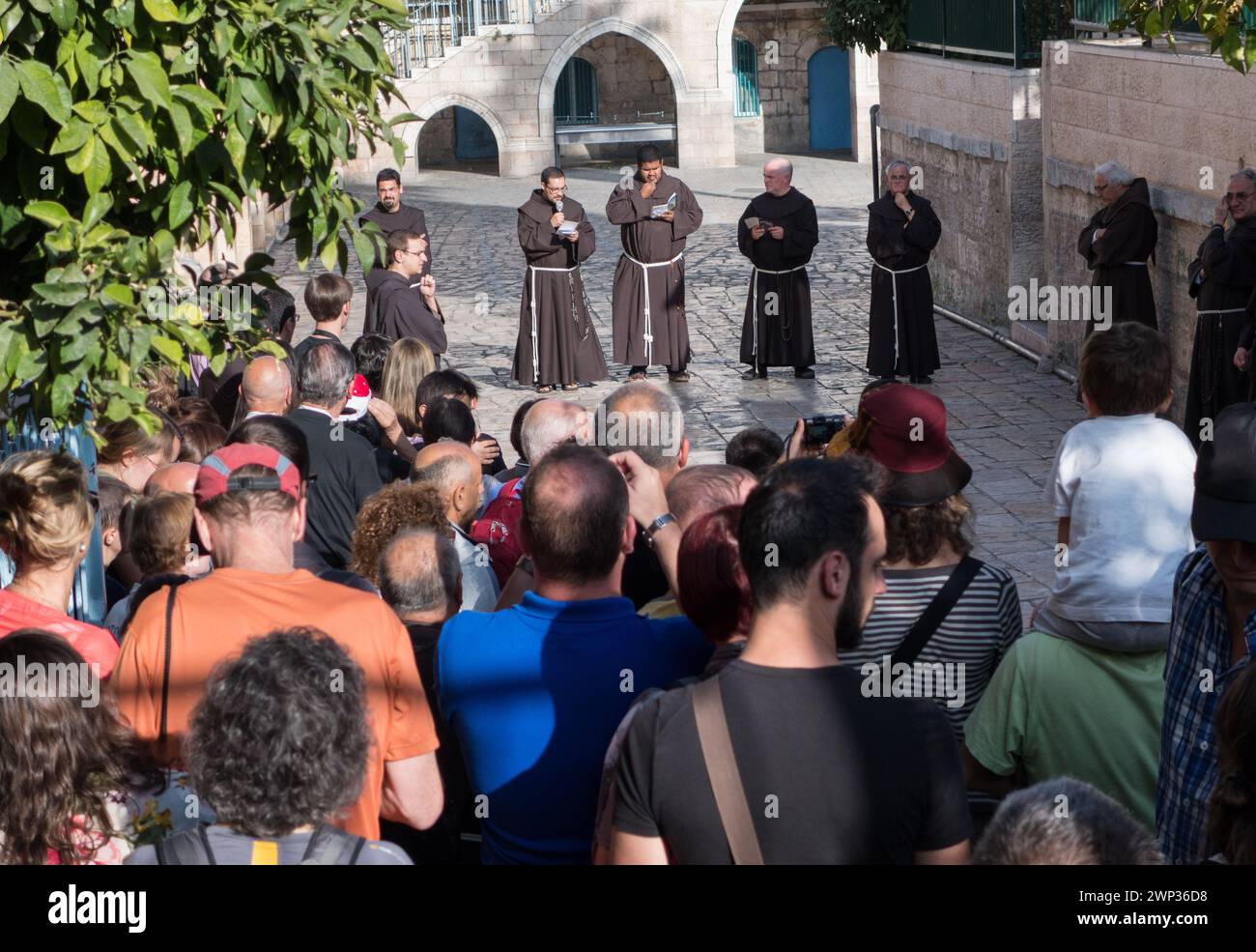 Stations of the Cross, Via Dolorosa, Jerusalem Old City, Israel Stock ...