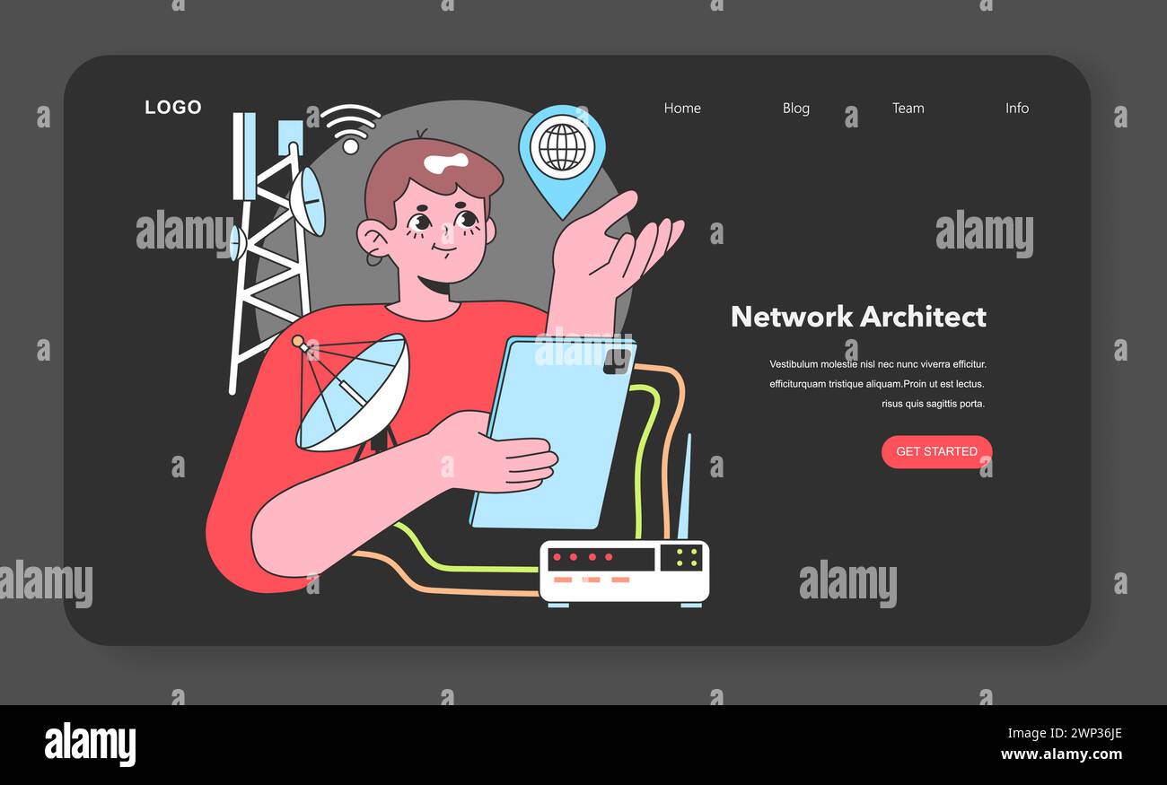 A Network Architect Orchestrates The Digital Backbone Of Our World Ensuring Seamless