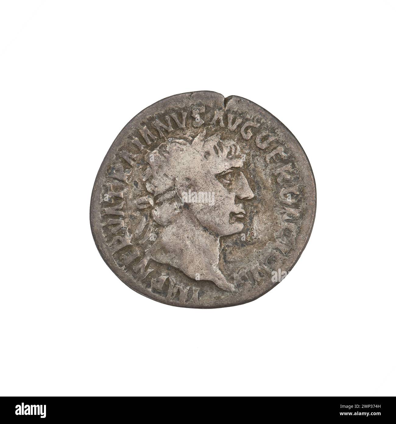 Denarius from 103-111 CE depicting Emperor Trajan with the god Mars ...