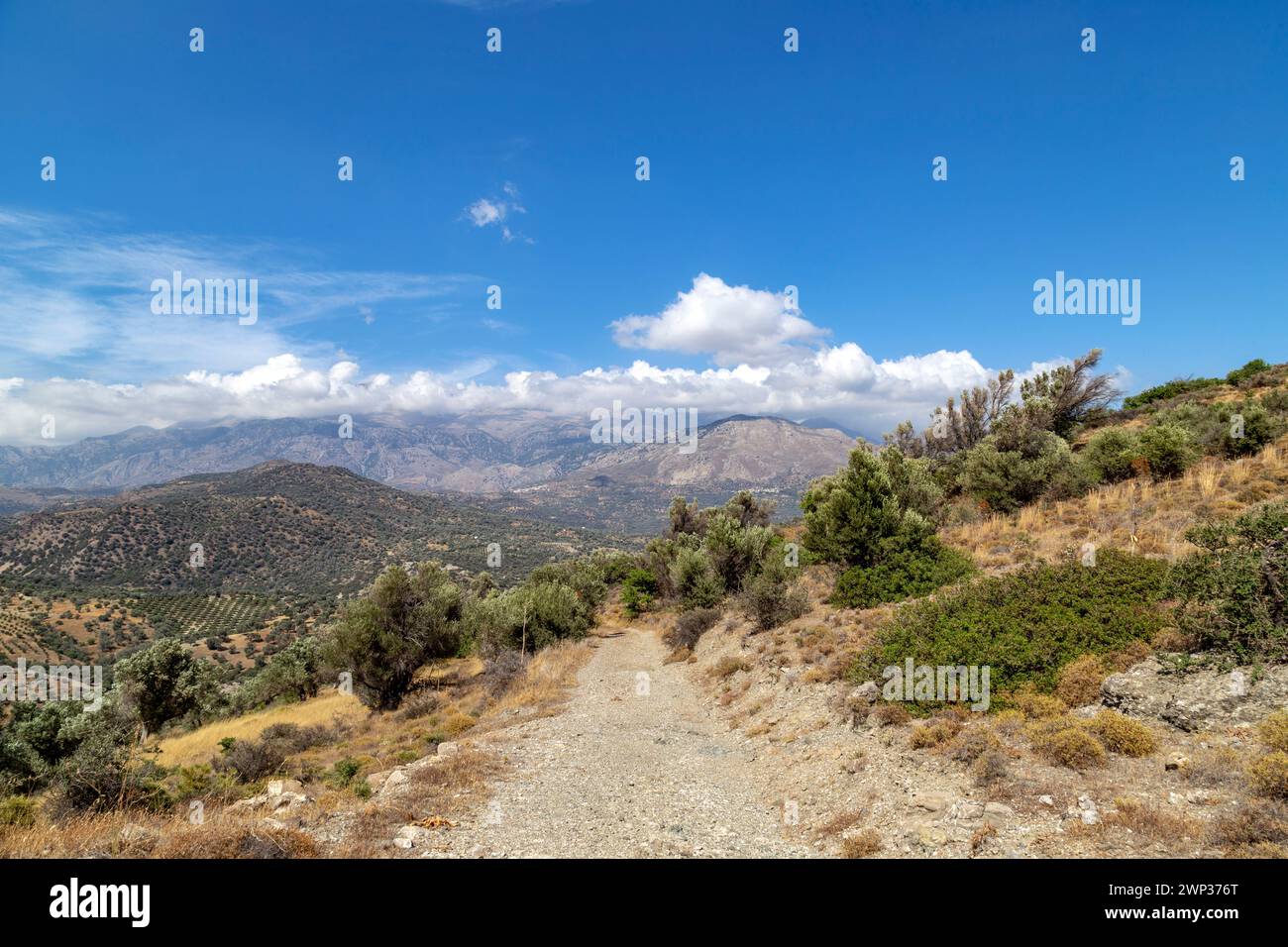Mountain landscape on the island of Crete (Greece Stock Photo - Alamy