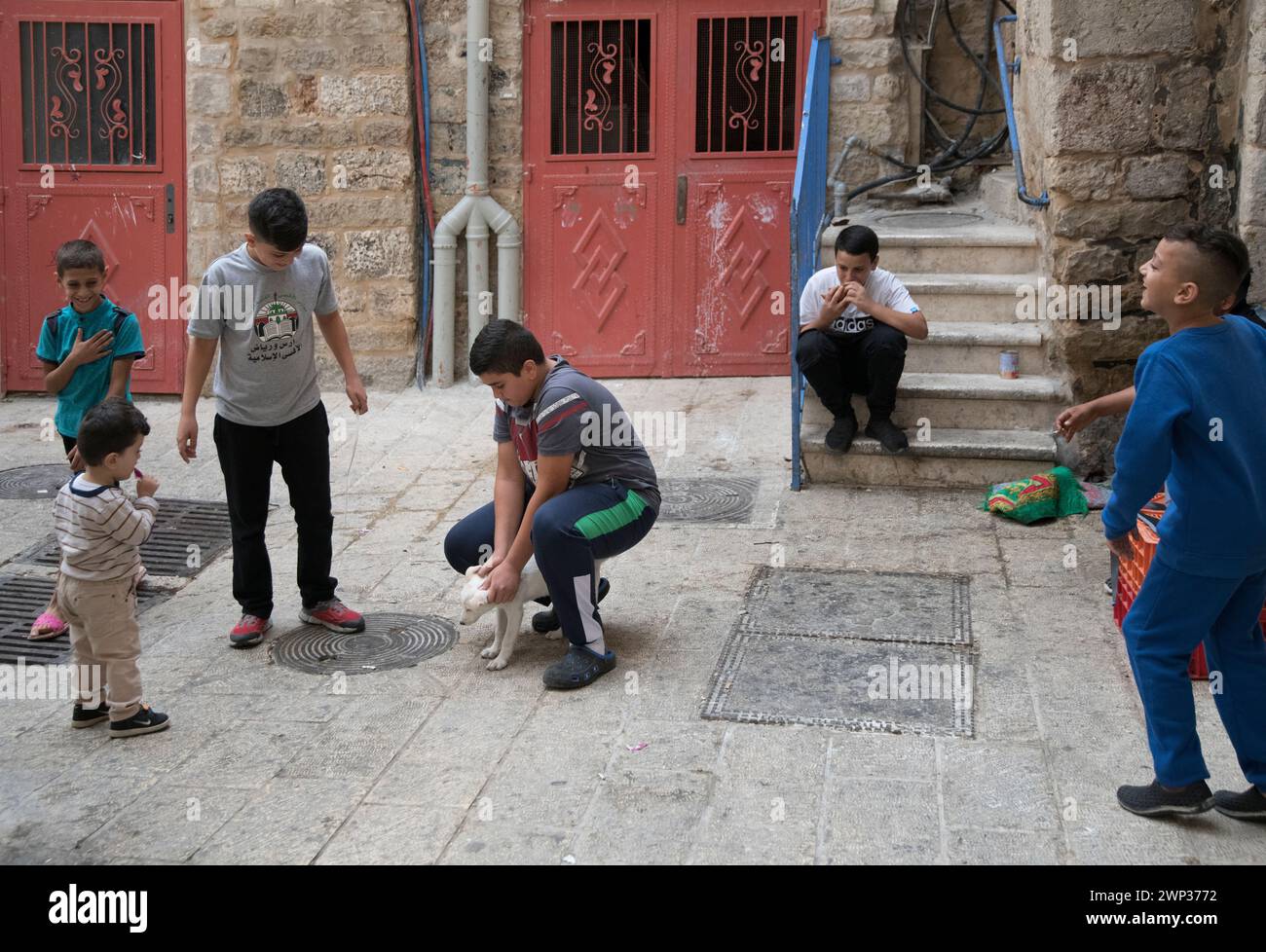 Jerusalem Old City, street, Israel Stock Photo - Alamy