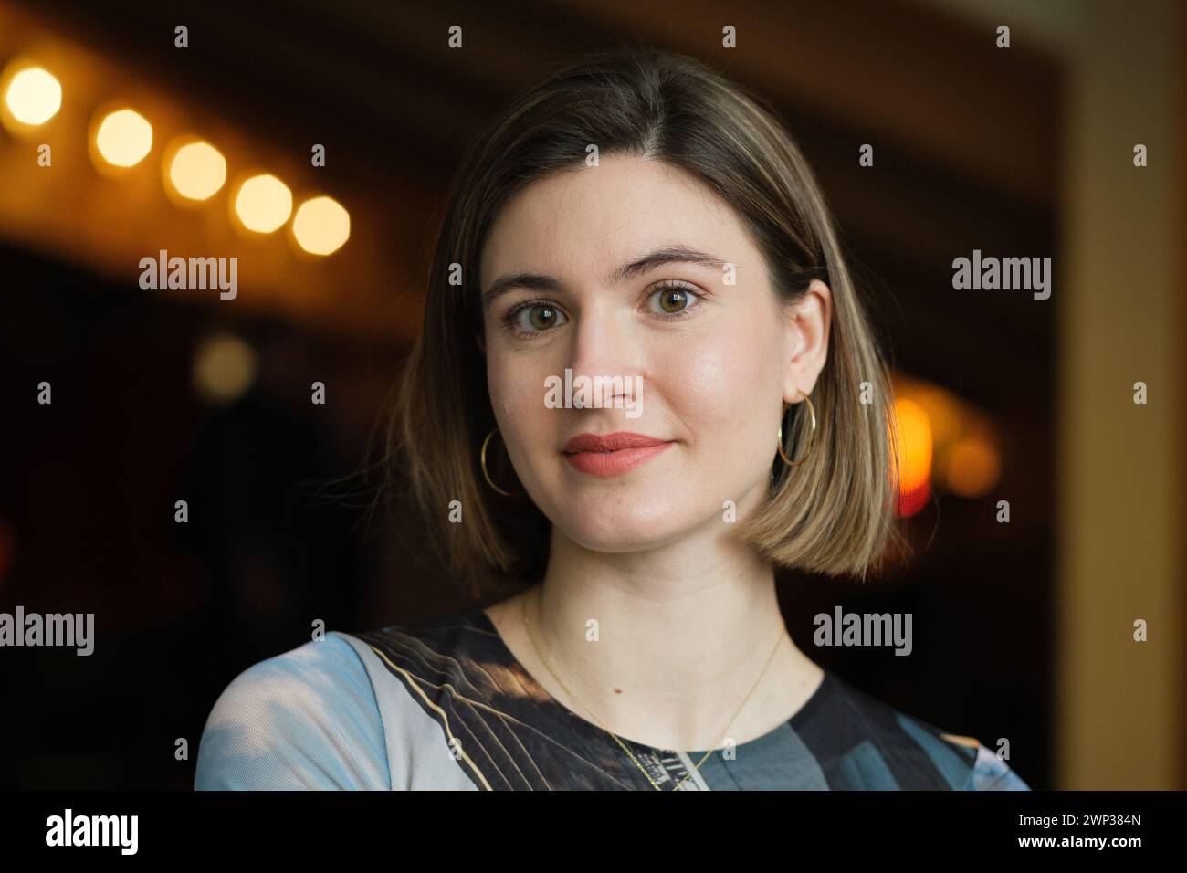 Júlia Roch attends the presentation of the play LA MADRE at the Pavon ...