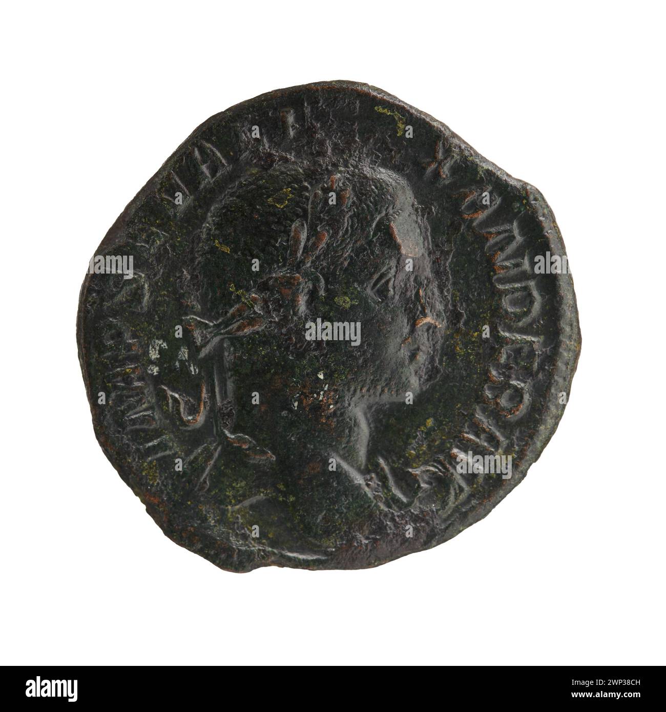 A bronze sesterce from 231 AD, part of the Roman currency system ...