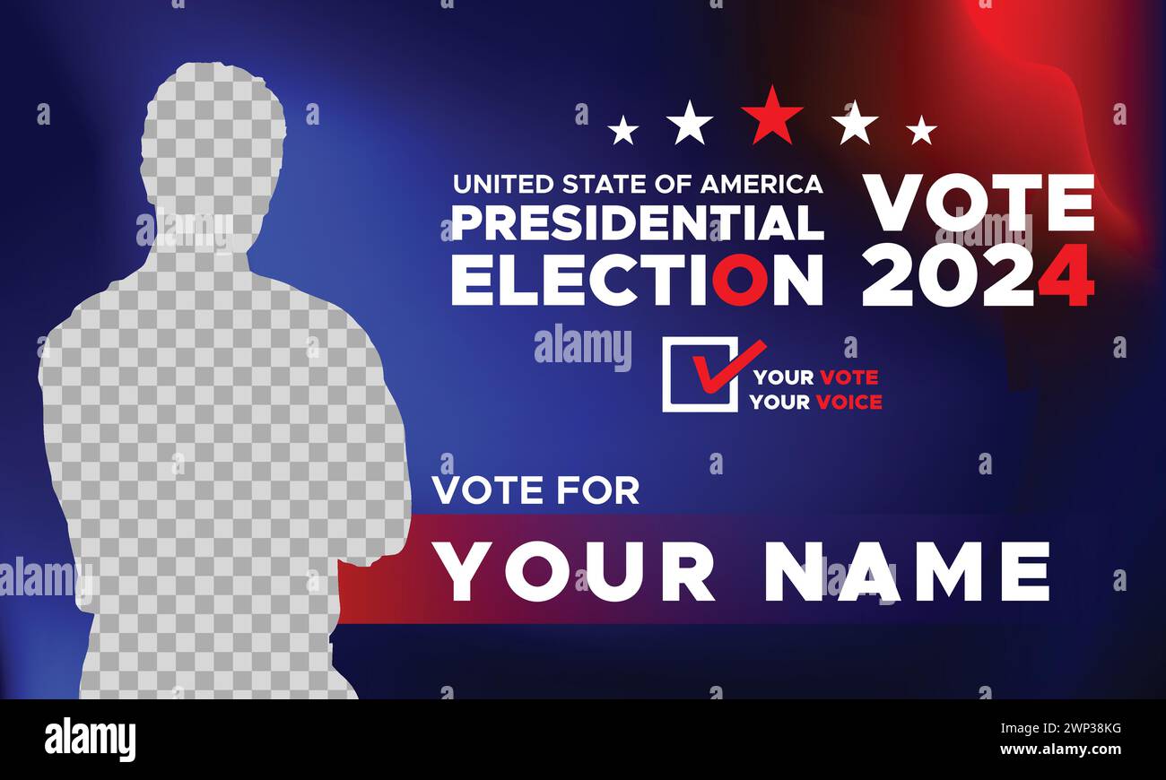 Vote 2024 Presidential election day in United States. Election 2024 USA ...