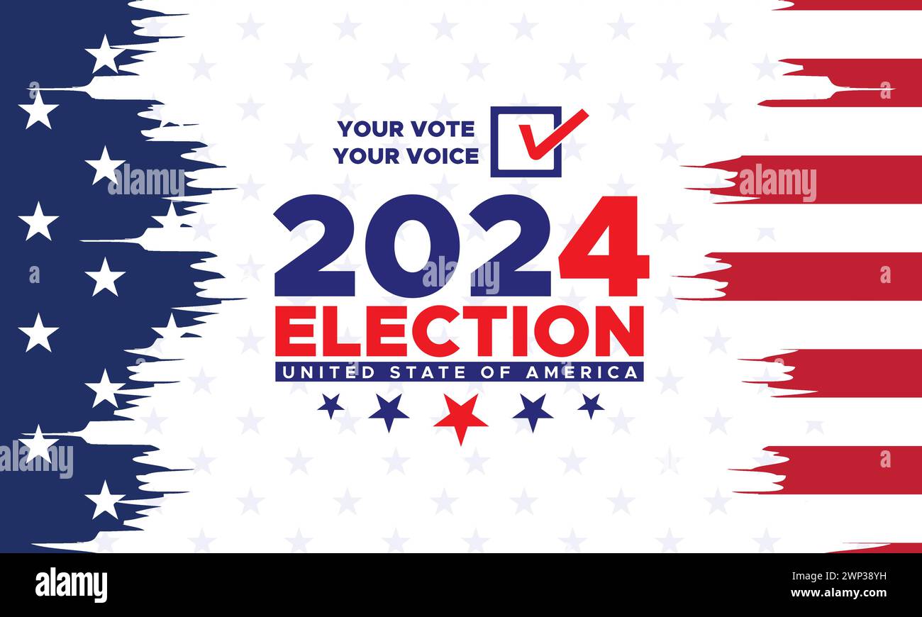 Vote 2024 Presidential election day in United States. Election 2024 USA ...