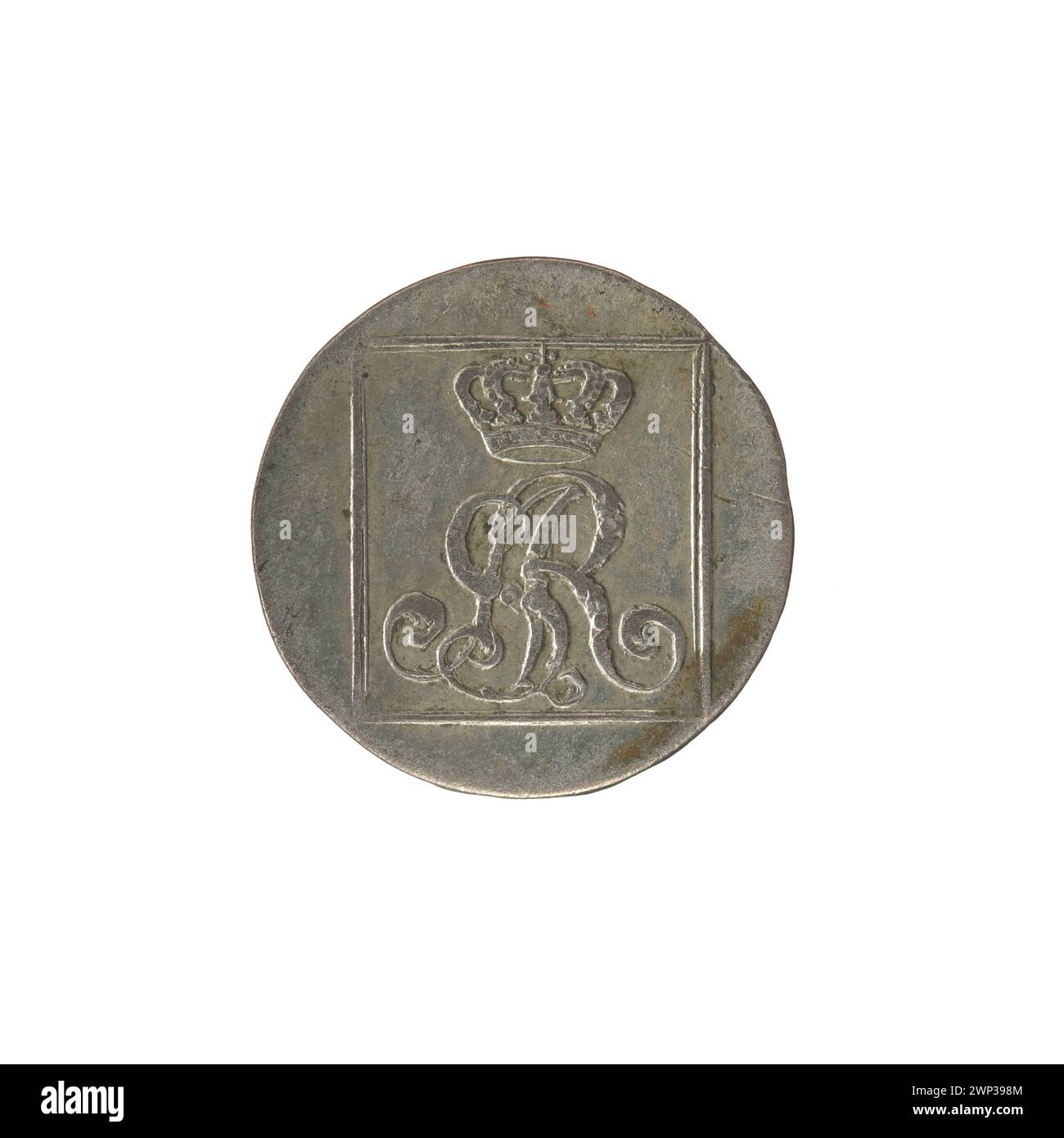 Coin issued in 1767, a silver crown penny from the reign of King ...