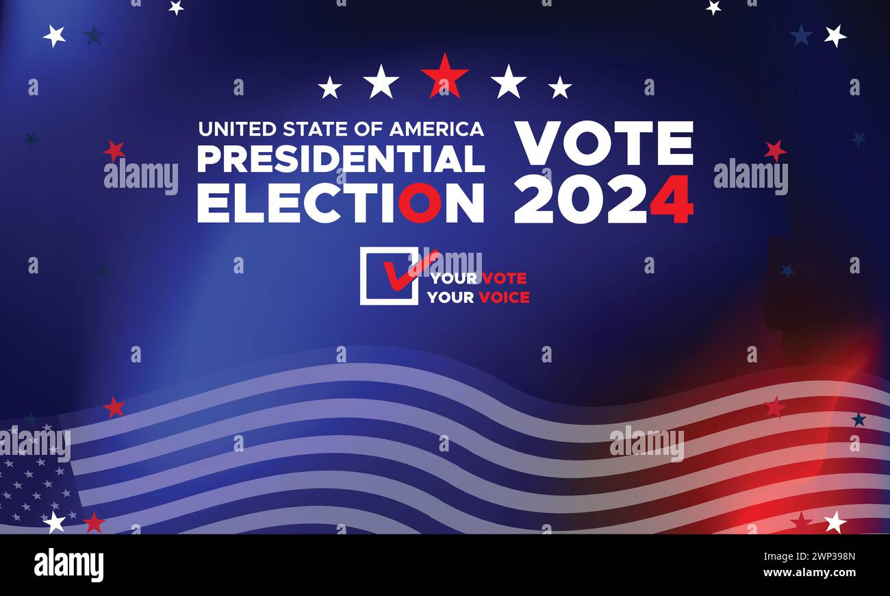 Vote 2024 Presidential election day in United States. Election 2024 USA ...